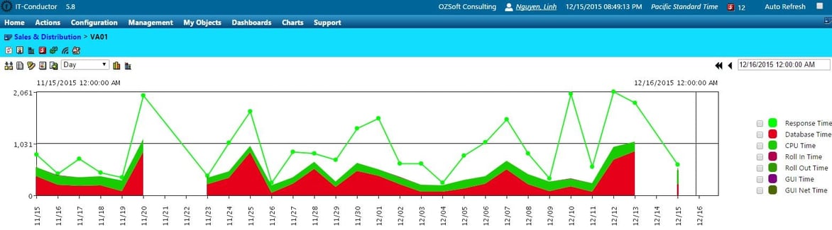 SAP Performance Workload Monitoring