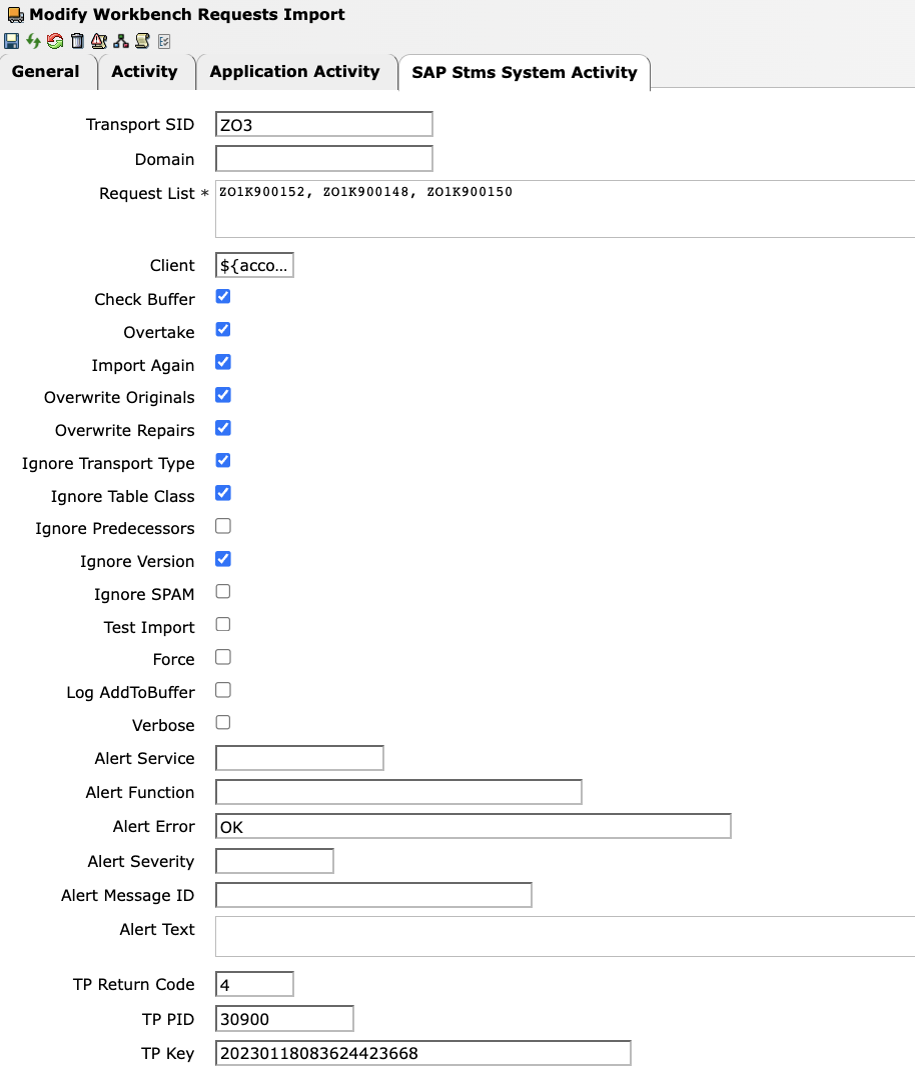 Automated SAP Transport Request Management